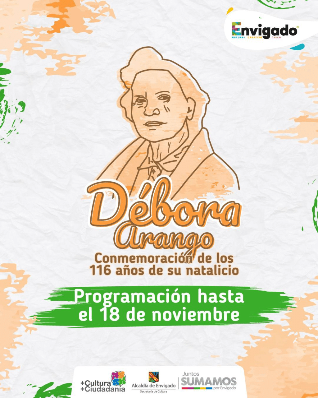 Envigado conmemora los 116 años del natalicio de Débora Arango