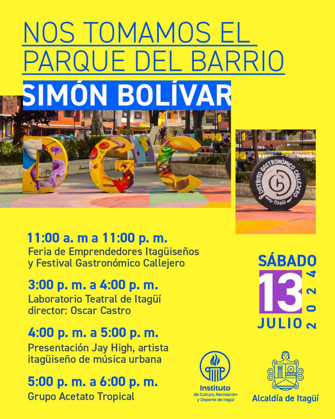 El parque del barrio Simón Bolívar, el nuevo epicentro del arte, la ...