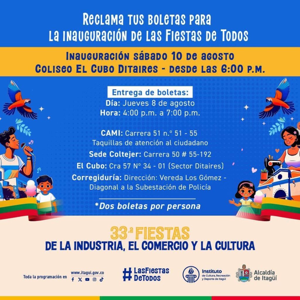 Se prenden las fiestas de Itagüí: lanzan aplicativo de la programación y empieza la entrega de ...